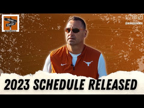2023 Texas Football Schedule Released