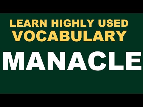 Manacle meaning in hindi