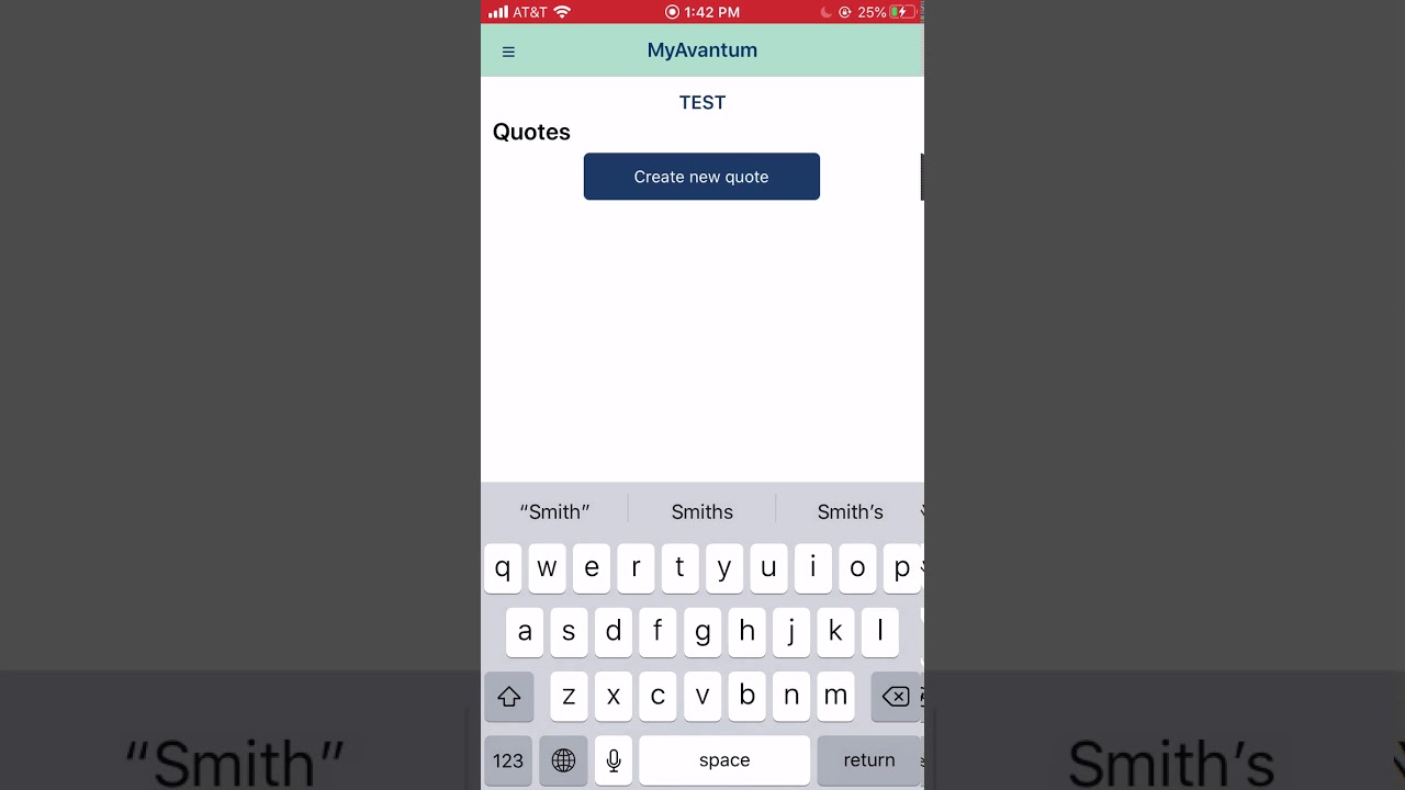 MyAvantum Mobile App Demo