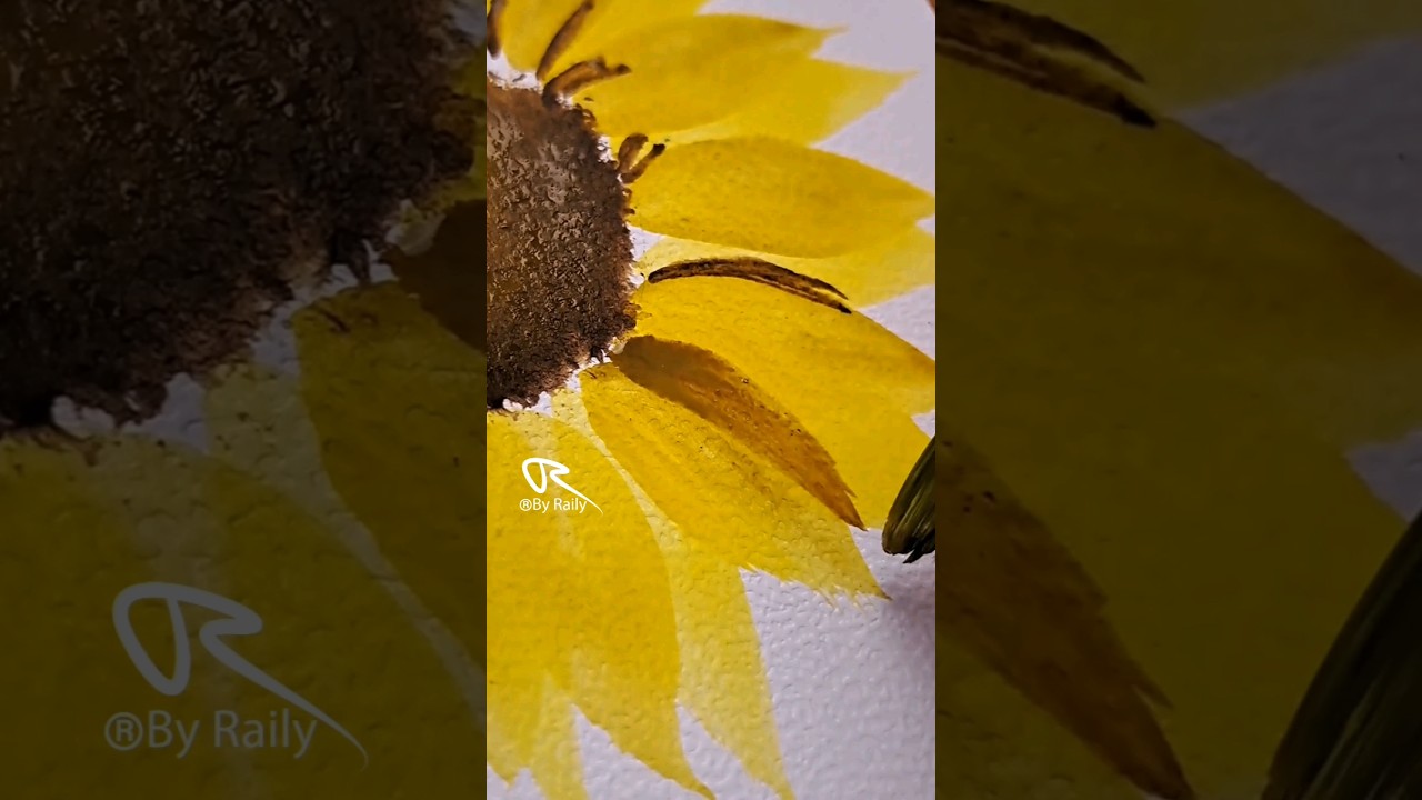 Girasol By Raily #shortsart #art #ilustration #flowerart #shortsfeed #shortsfeed #painting #flowers