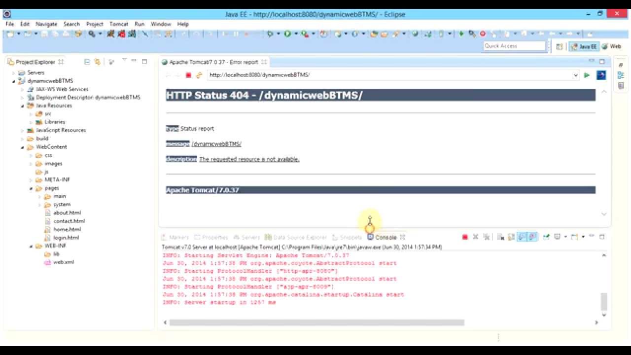 LTV JAVA MODULE3 LAB1.4 - Create dynamic web project in Eclipse IDE