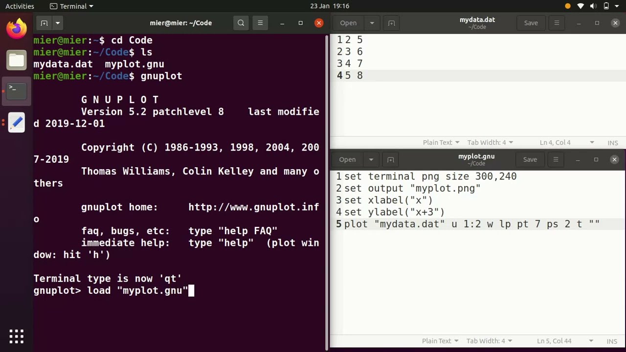 Gnuplot #8 - Generate image file