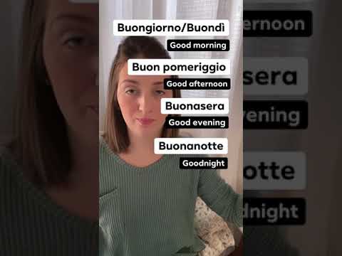 Learn Basic Italian Greetings #shorts