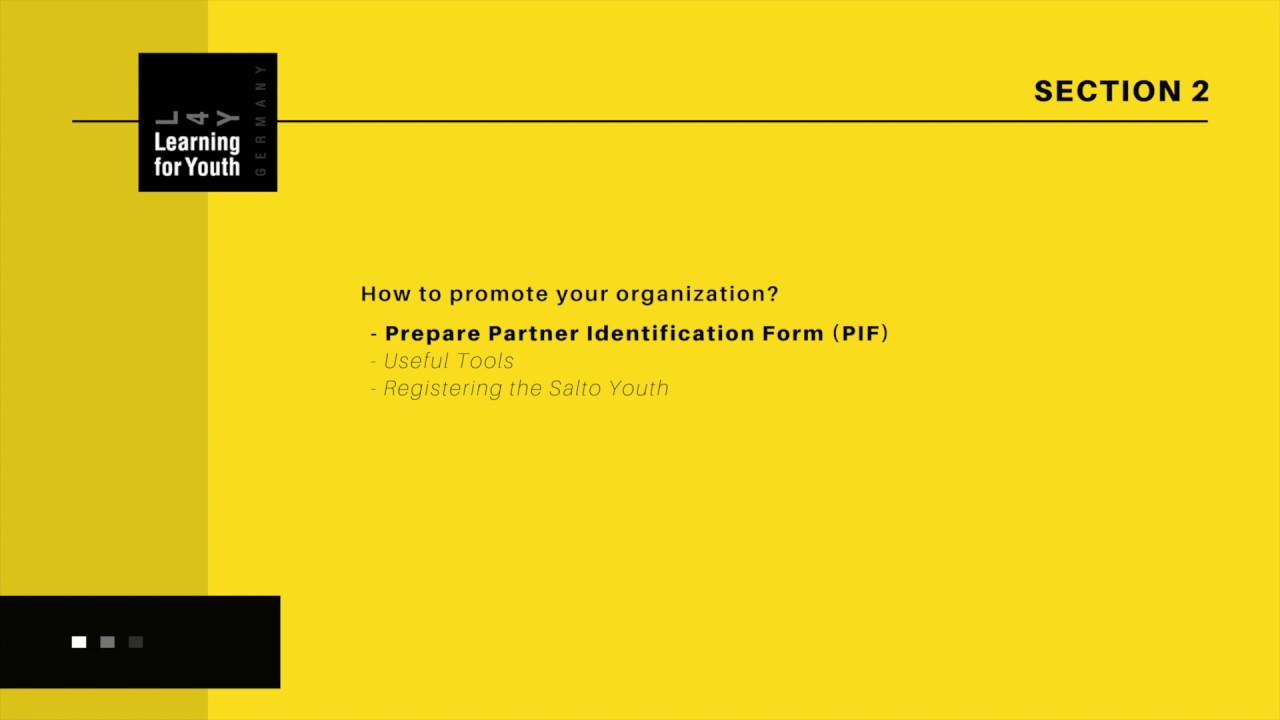 2.1 Partner Identification Form (PIF) - Learning For Youth