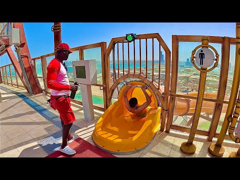 The Crazy Fractionator Water Slide at Meryal Waterpark, Qatar