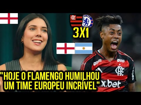 VEJA COMO A IMPRENSA INTERNACIONAL REAGIU AOS GOLS DO FLAMENGO E VITΓRIA CONTRA CHELSEA!