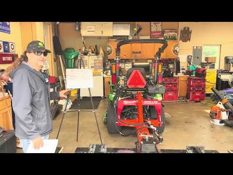 John Deere 1025R series 1 DIY MOD adding HYDRAULIC angling to LANDPRIDE LANDSCAPE RAKE￼ series LR16