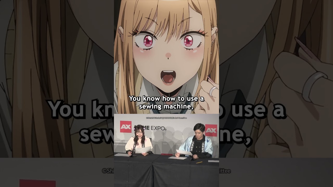 JP voices of Marin and Gojo live dubbed a scene from My Dress-up Darling at Anime Expo! #ax2025