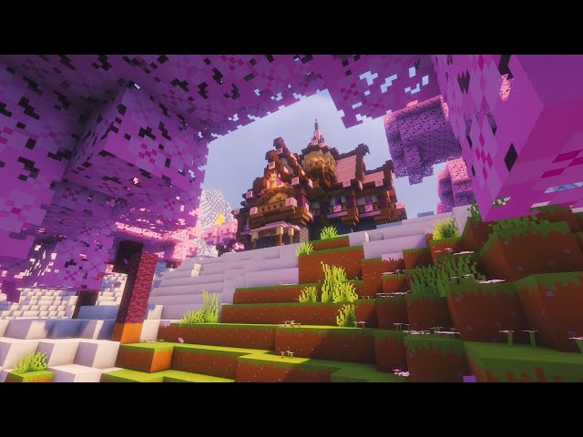 Minecraft: fantasy medieval cherry house Minecraft Map