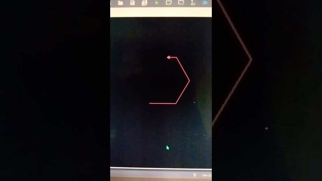 Making Hexagon shape in python. #python