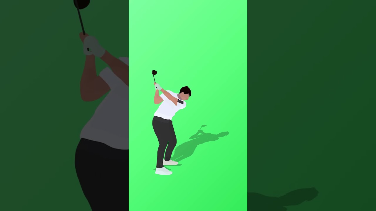 I animated a follower’s golf swing #golf #animation #golfswing