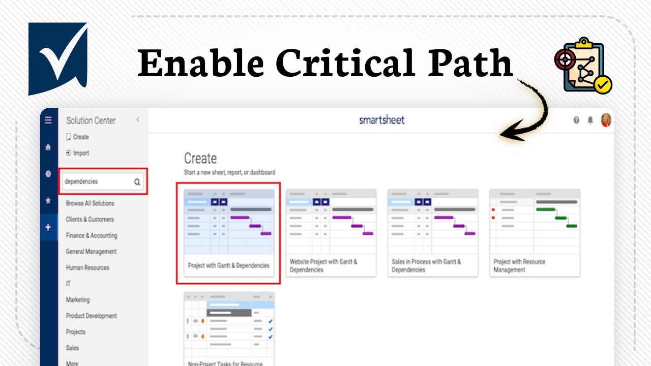 How to enable critical path in Smartsheet (Highlight Key Tasks)