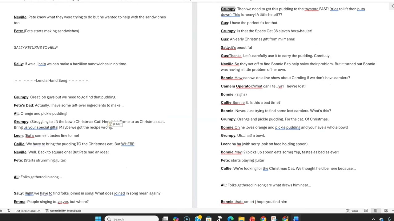 Winter Program Script Guide