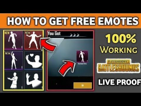 Bedava emoji (emotes) alma PUBG MOBILE LITE