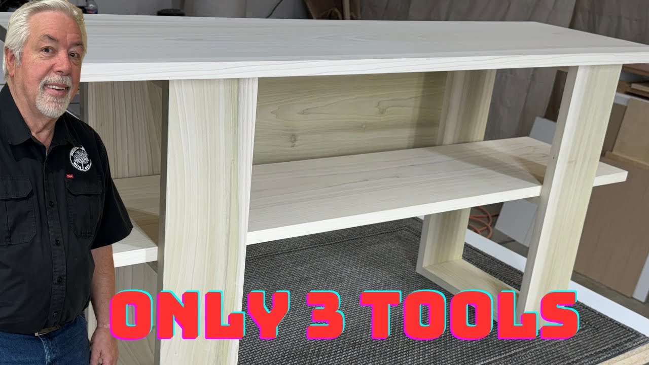 CHEAP! Hardwood TV Stand For Under $75
