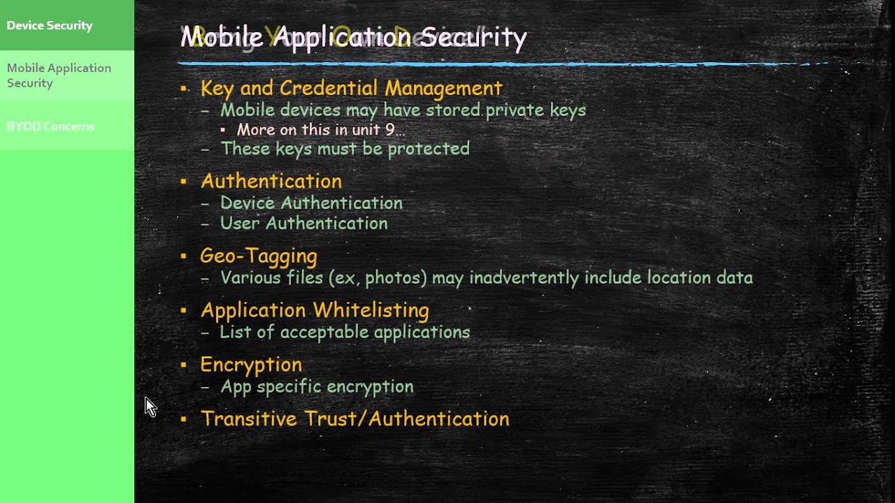 IT Security II Mobile Security