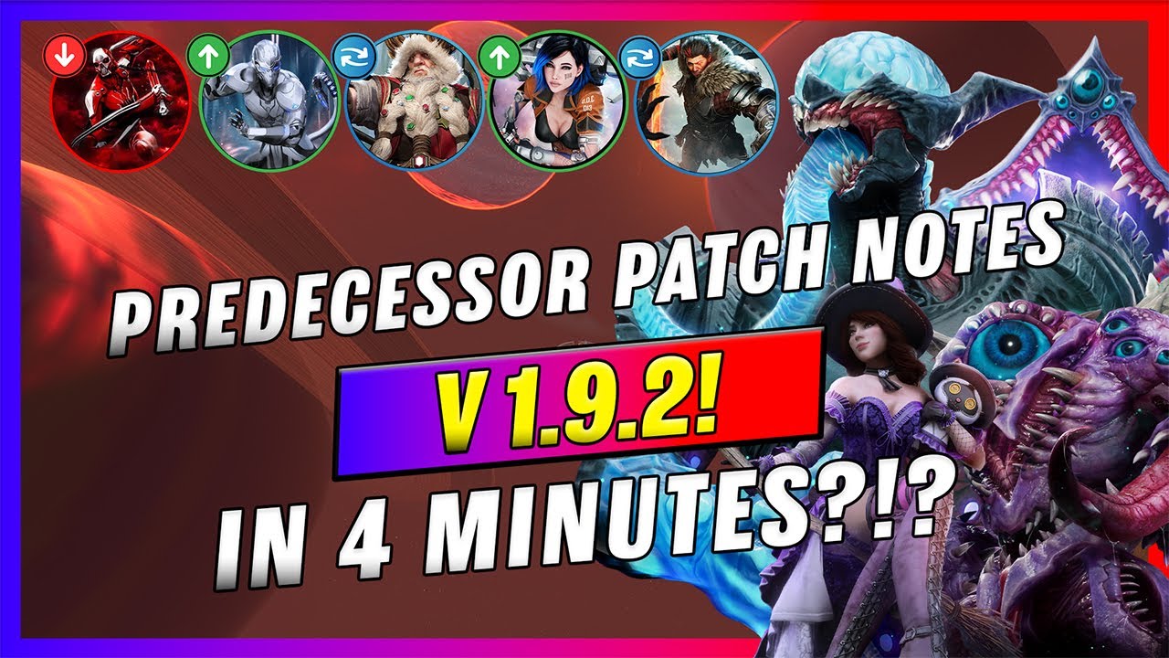 Predecessor V1.9.2 Patch Notes in Under 4 Minutes - Buffs, Nerfs, Item Reworks, ETC.