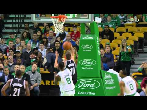 Jeff Green Gets The Monster Chasedown Block