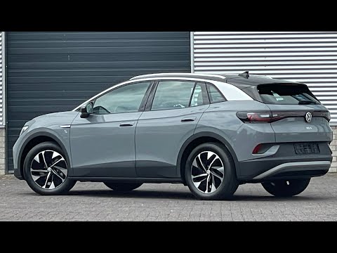 Volkswagen NEW ID4 First 2021 in 4K Mangan Grey metal 20 inch Drammen ...