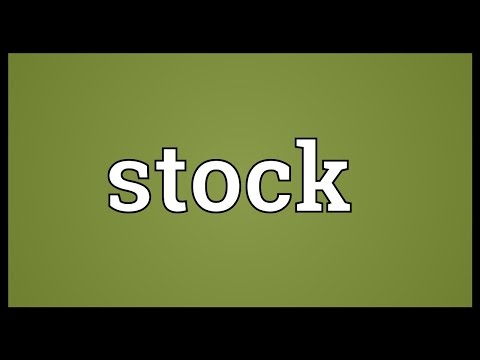 Stock Meaning