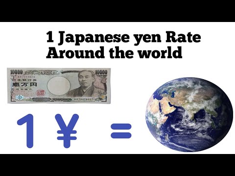 What 1 Japanese yen Equals around the world | currency exchange rate in Japan
