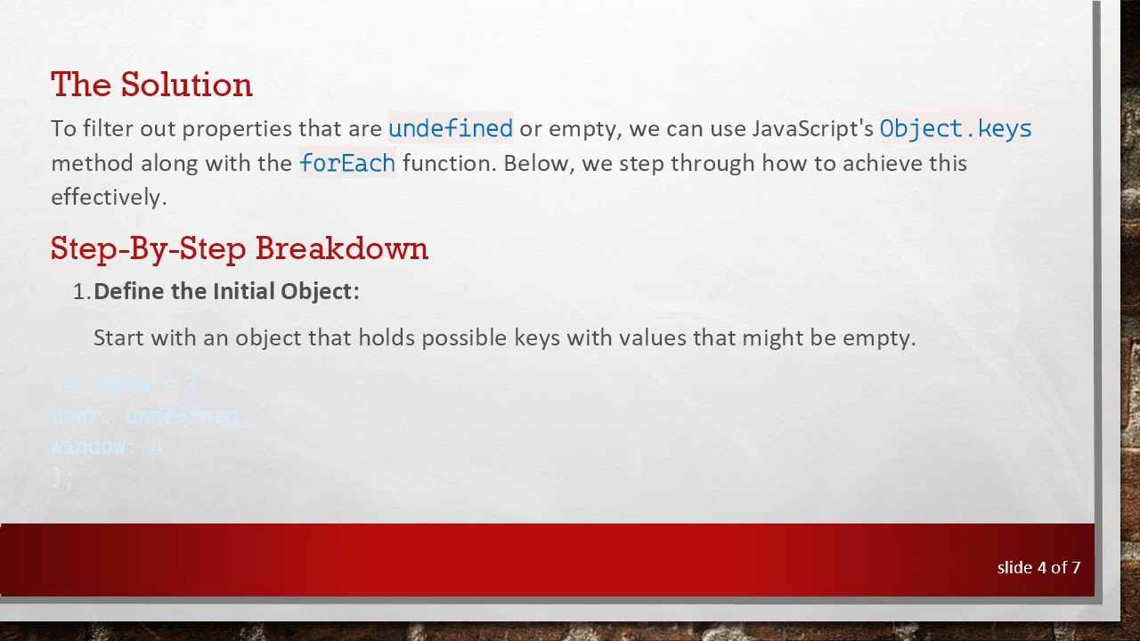 How to Create a JSON Object's Element Based on Null or Empty Values in JavaScript