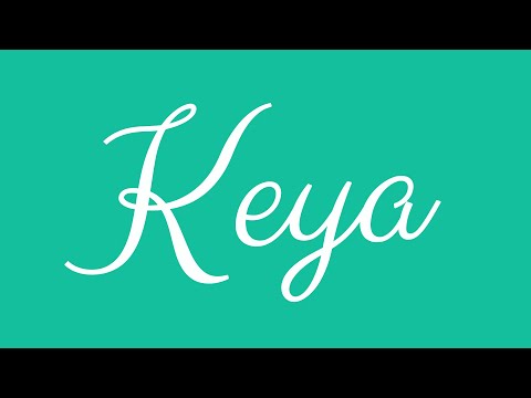 Learn how to Sign the Name Keya Stylishly in Cursive Writing