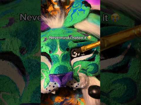 Make a #therian mask with me PT2! #therianthropy #alterhuman #music #mask #catmask #fyp #art #furry