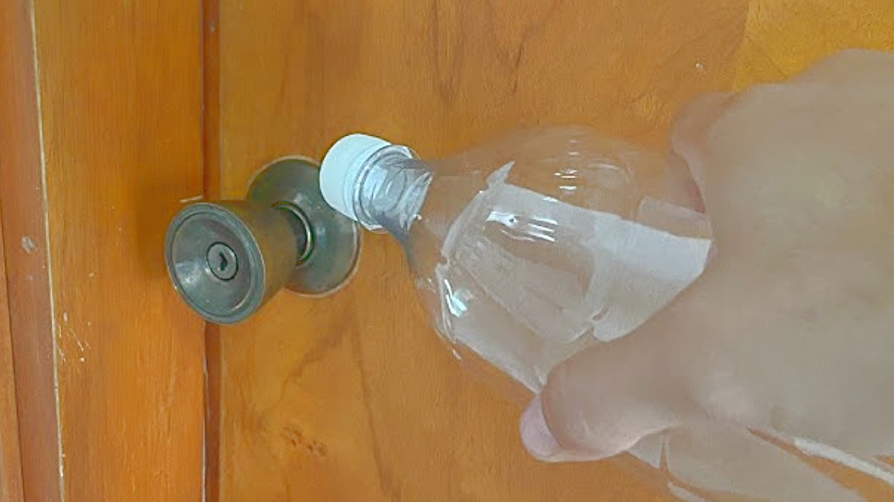 Use a plastic bottle and never pay to open a door lock again!