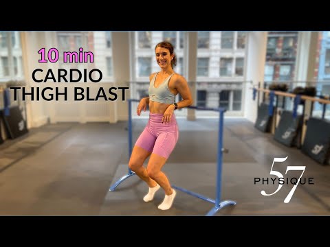 10 MIN Cardio Thigh Blast to strong + sculpted legsπ₯