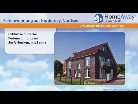 Norderney: Exklusive 5-Sterne Ferienwohnung am Surferbecken, mit Sauna - FeWo-direkt.de Video