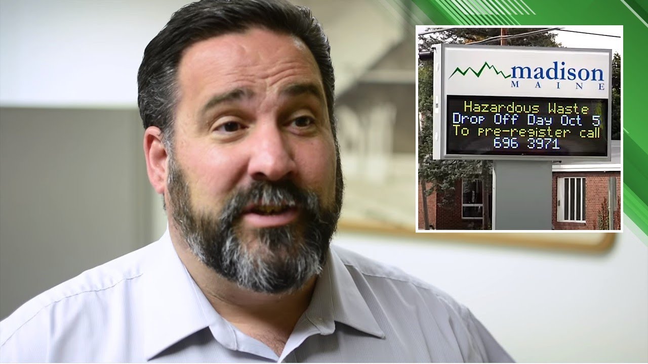 Municipal LED Sign Testimonial for the Town of Madison, Maine