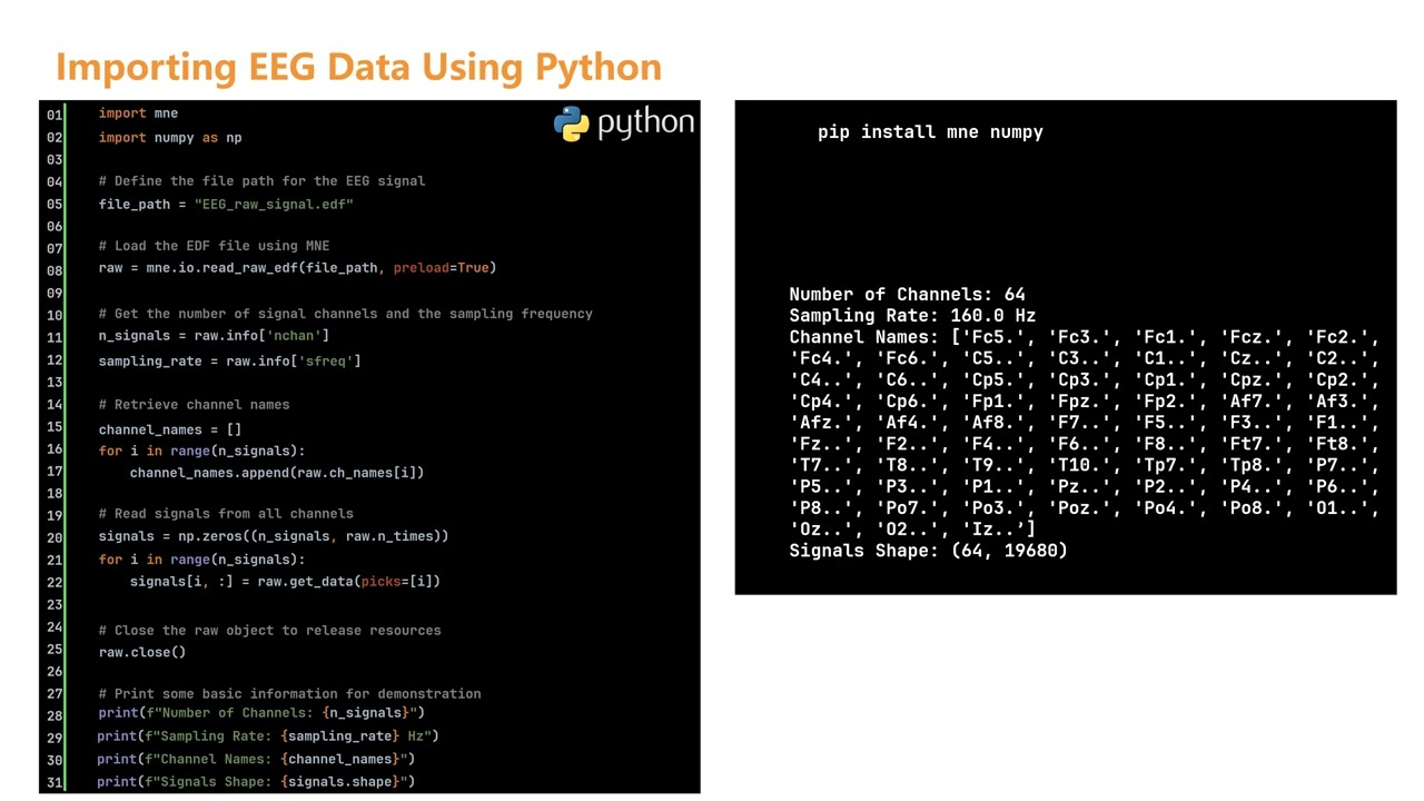 2-1 Importing EEG Data Using Python