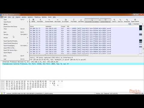 Learn Analyzing Network Traffic with Wireshark 2 6 Saving Capture | packtpub com - Mind Luster
