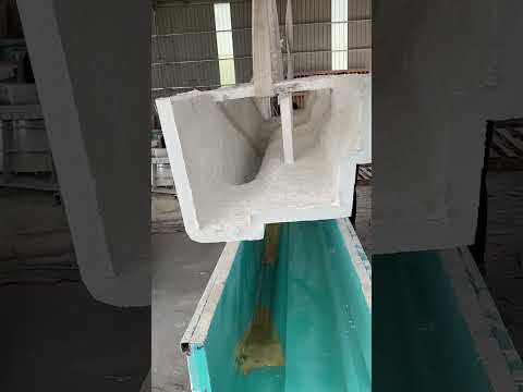 The process of producing concrete GRC benches with anticorrosive wood #concrete #construction
