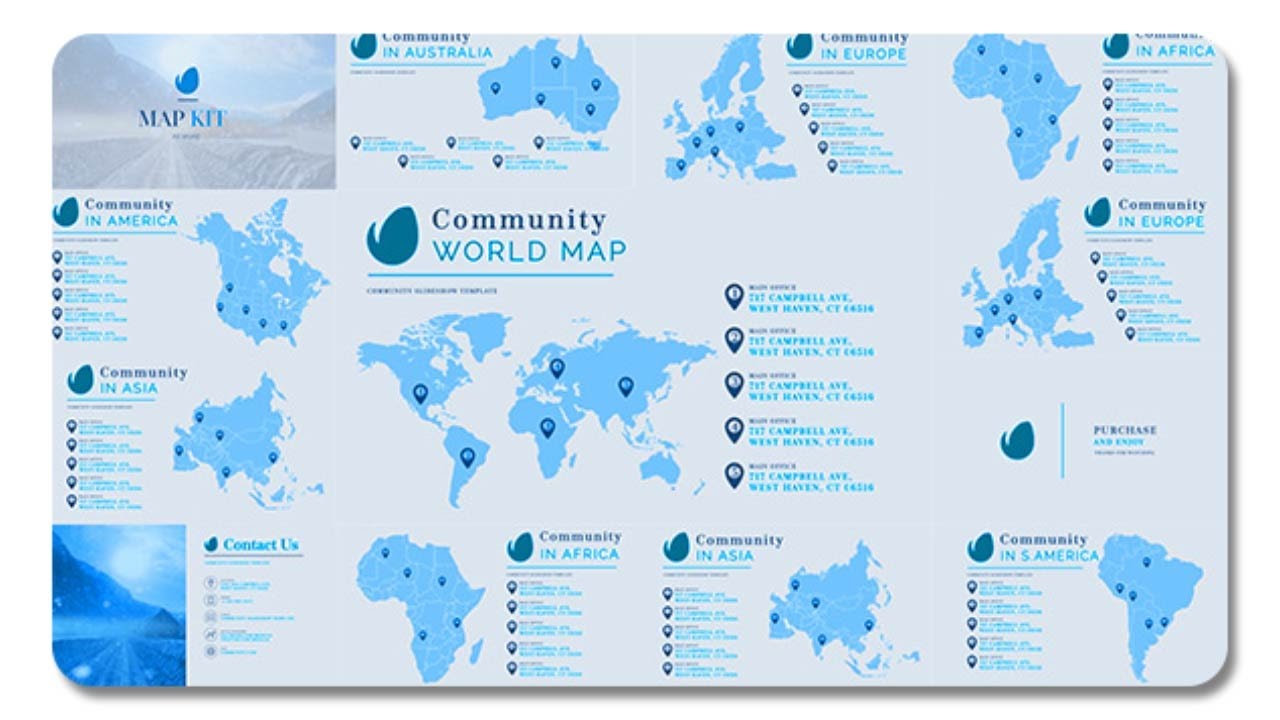 MAP - World Map Kit Generator for Business | After Effects Template