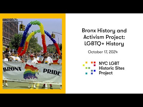 EVENT: Bronx History and Activism Project: LGBTQ+ History