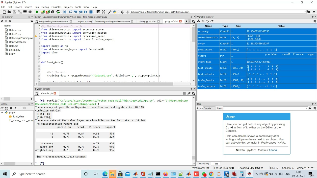 Detecting Phishing website using data mining techniques | PYTHON CODE | www.matlabprojectscode.com