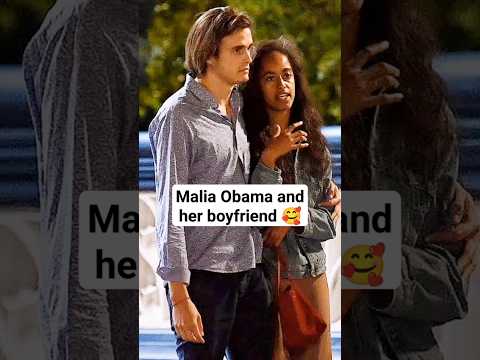Malia Obama boyfriendβ€οΈβ€οΈπ₯° #maliaobama #sashaobama #barackobama #michelleobama #shorts