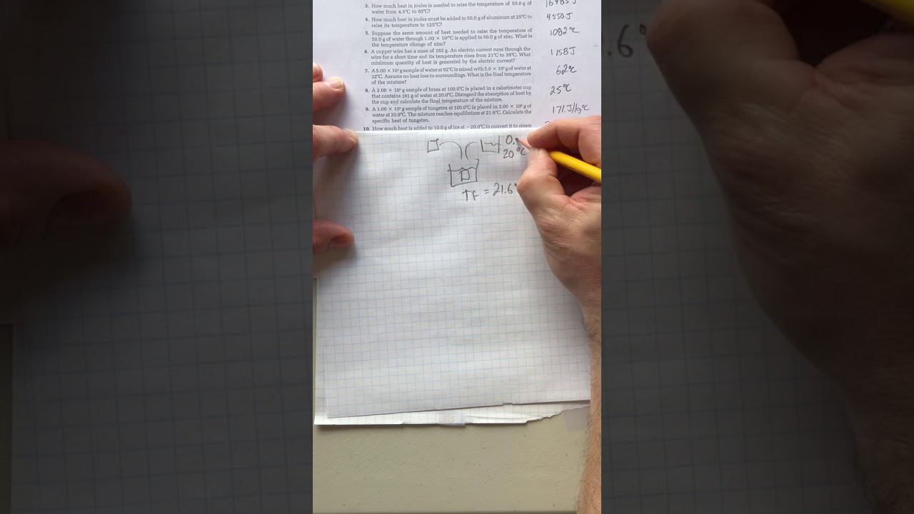 Heat Transfer Problems worksheet