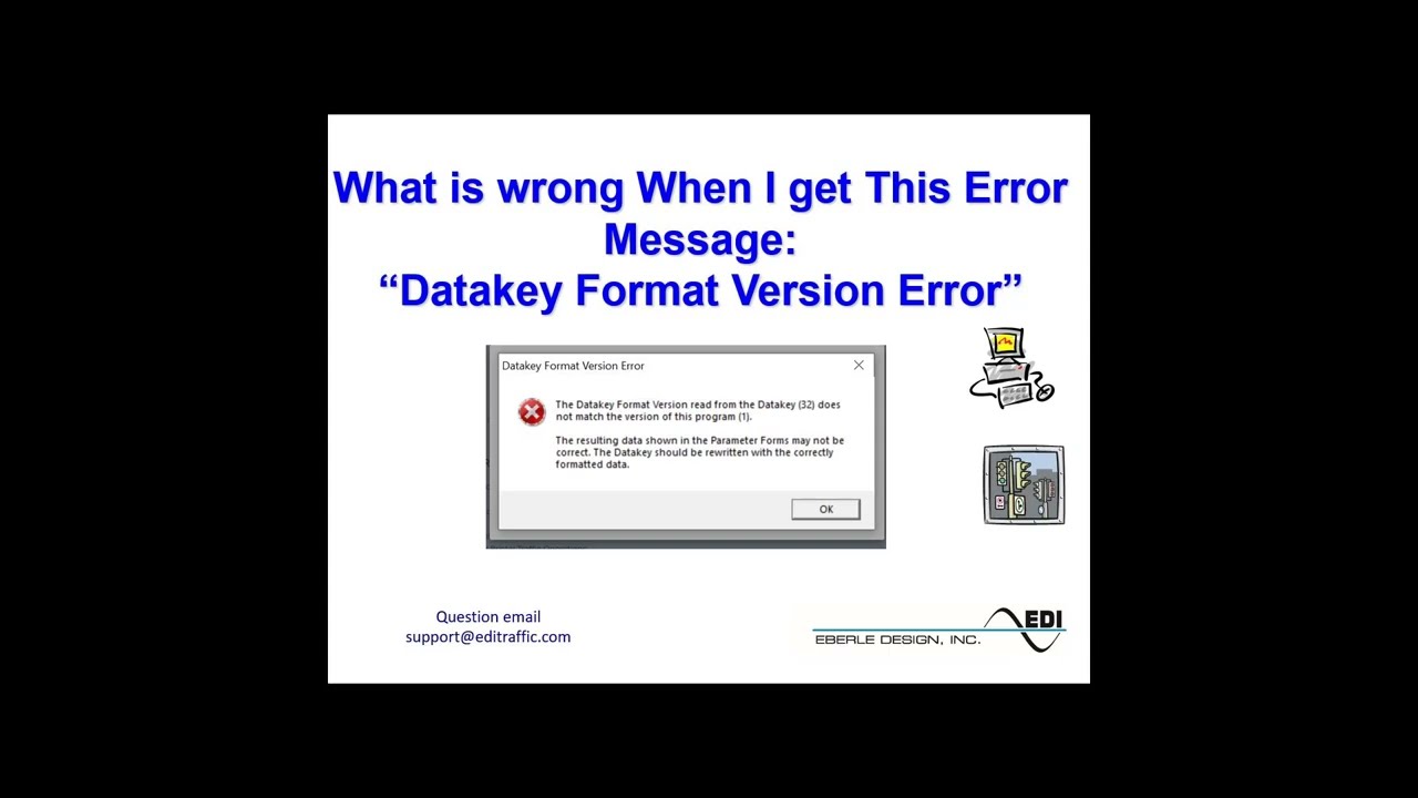 CMUip-2212 Datakey Format Version Error Message