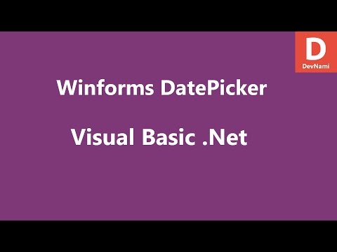 Learn Visual Basic Net DateTimePicker Control - Mind Luster