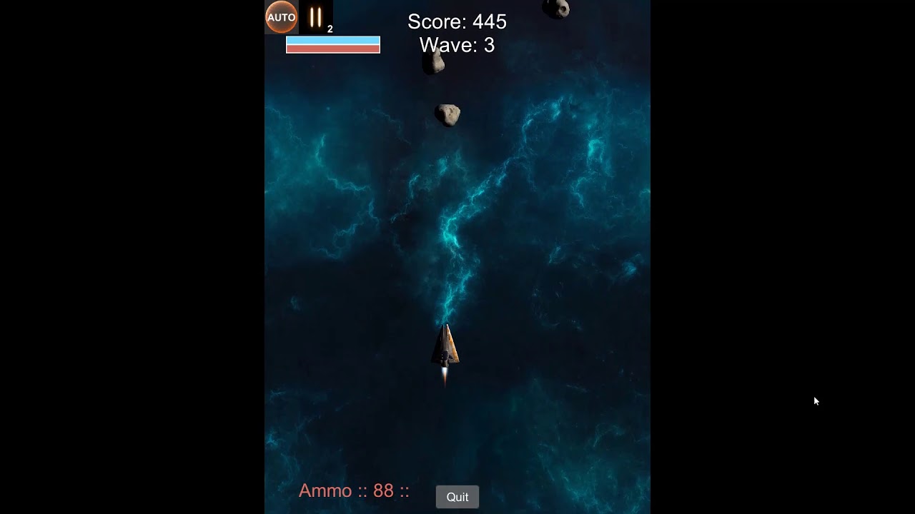 Space Shooter Game - Single Player Preview