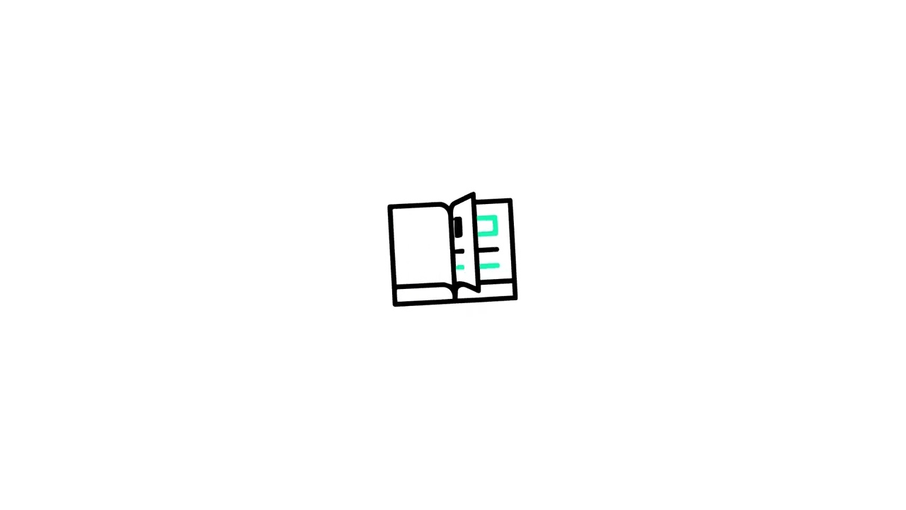 Book icon Lottie JSON animation