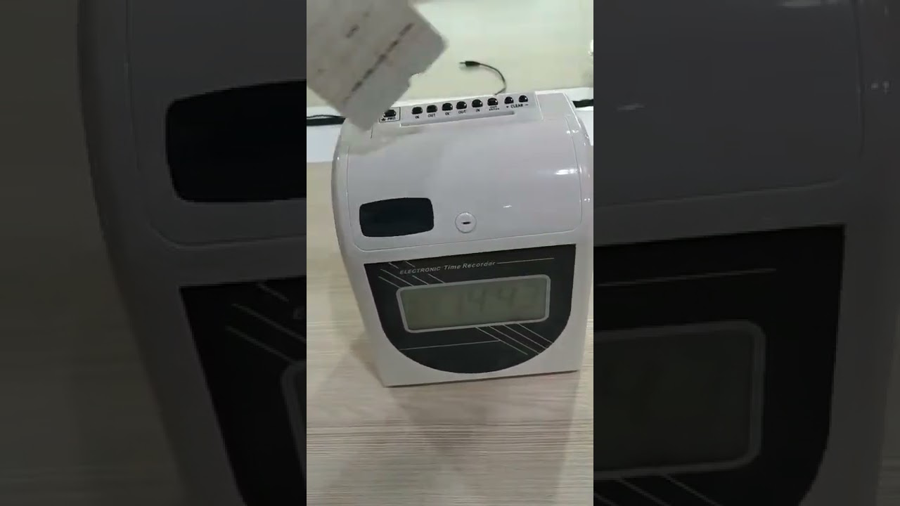 Electronic Employee Attendance Bundy Clock Time Recording Punch Card Time Recorder