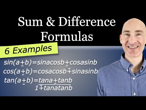 Sum and Difference Formulas for Sine, Cosine, and Tangent to Find Exact Values