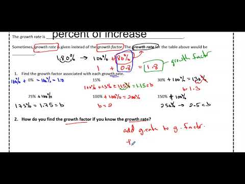 Growth Factor vs Growth Rate