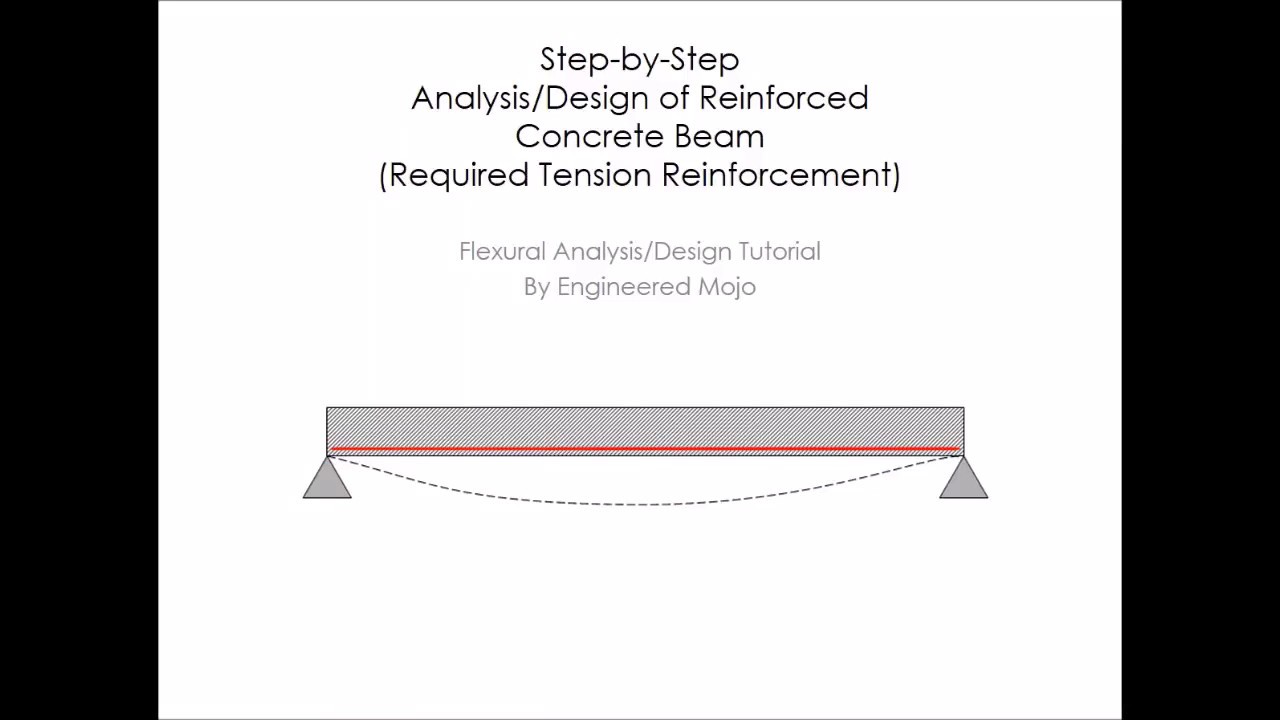 Design Tension Reinforcement in Concrete Beam | Ep.1 | Practical Structural Engineering
