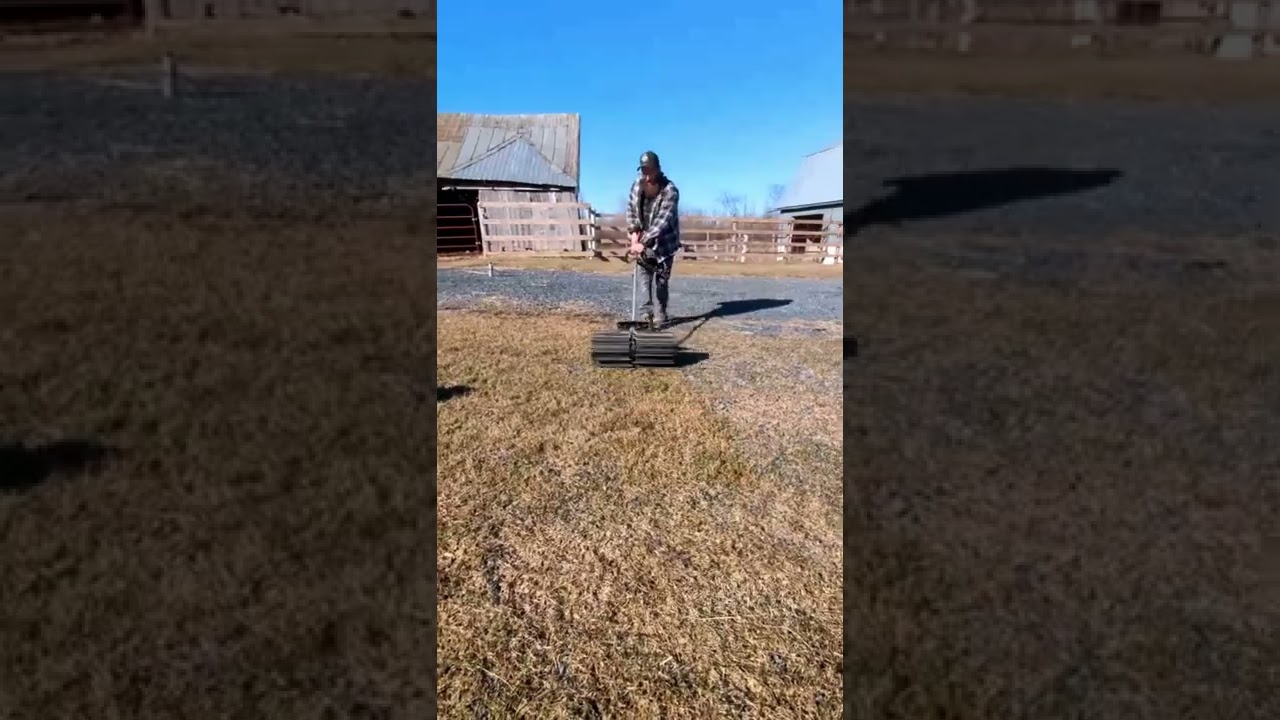 Power Sweep Easy way to remove gravel from lawns