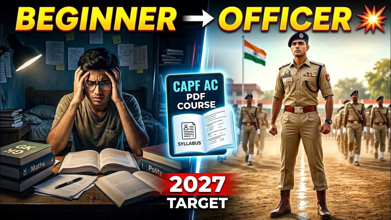 Start CAPF AC from ZERO | Complete Beginner Guide + PDF Course 
